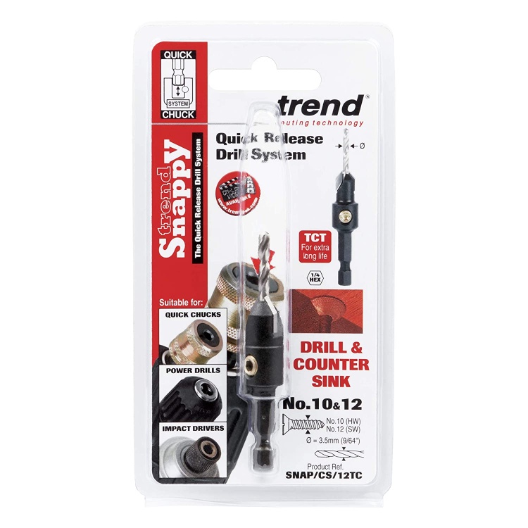 Snappy TCT Countersink with Drill Bit Quick Release System - solmer.co.uk